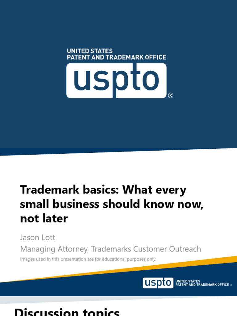 Trademark Basics-What every small business should know | PDF | Trademark | Trademark Distinctiveness