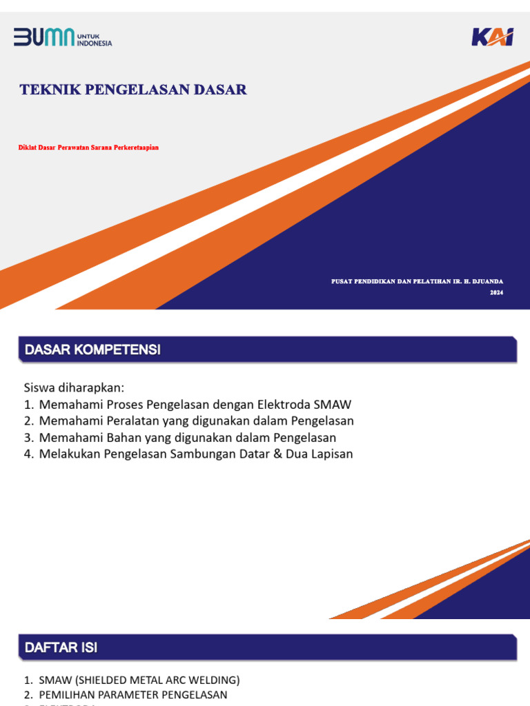 B.i.19 - Teknik Pengelasan Dasar (2024) | PDF