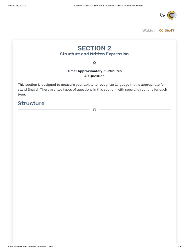 Central Course - Section 2 - Central Course - Central Course | PDF