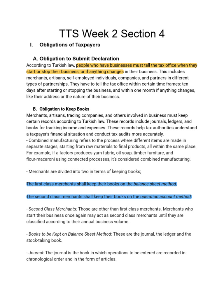 TTS Week 2 | Download Free PDF | Taxes | Balance Sheet