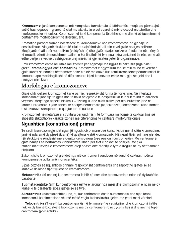 Kromozomet | PDF