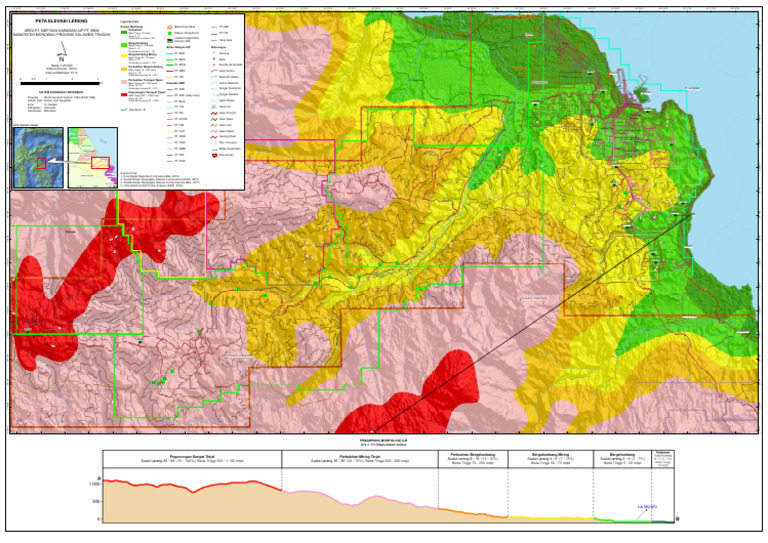 Peta Elevasi Lereng Morowali | PDF