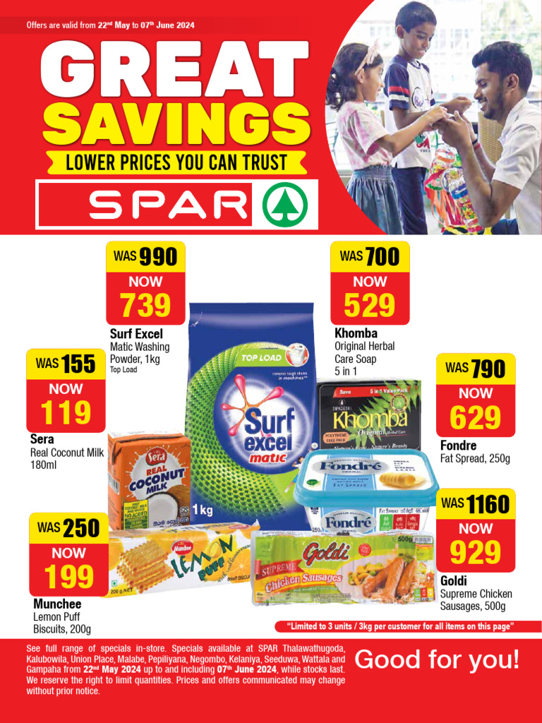 SPAR Limited Time Offers May-June 2024 | PDF | Drink | Foods