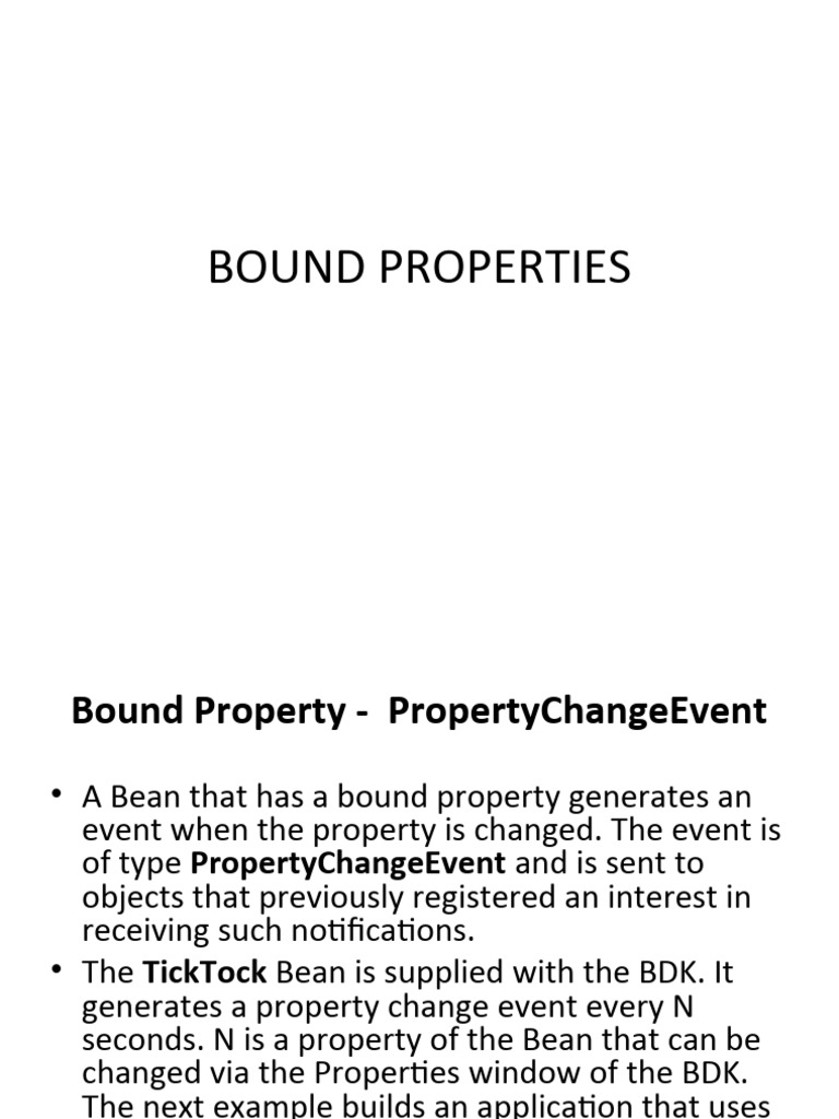 Bound Properties | PDF | Software Engineering | Systems Architecture