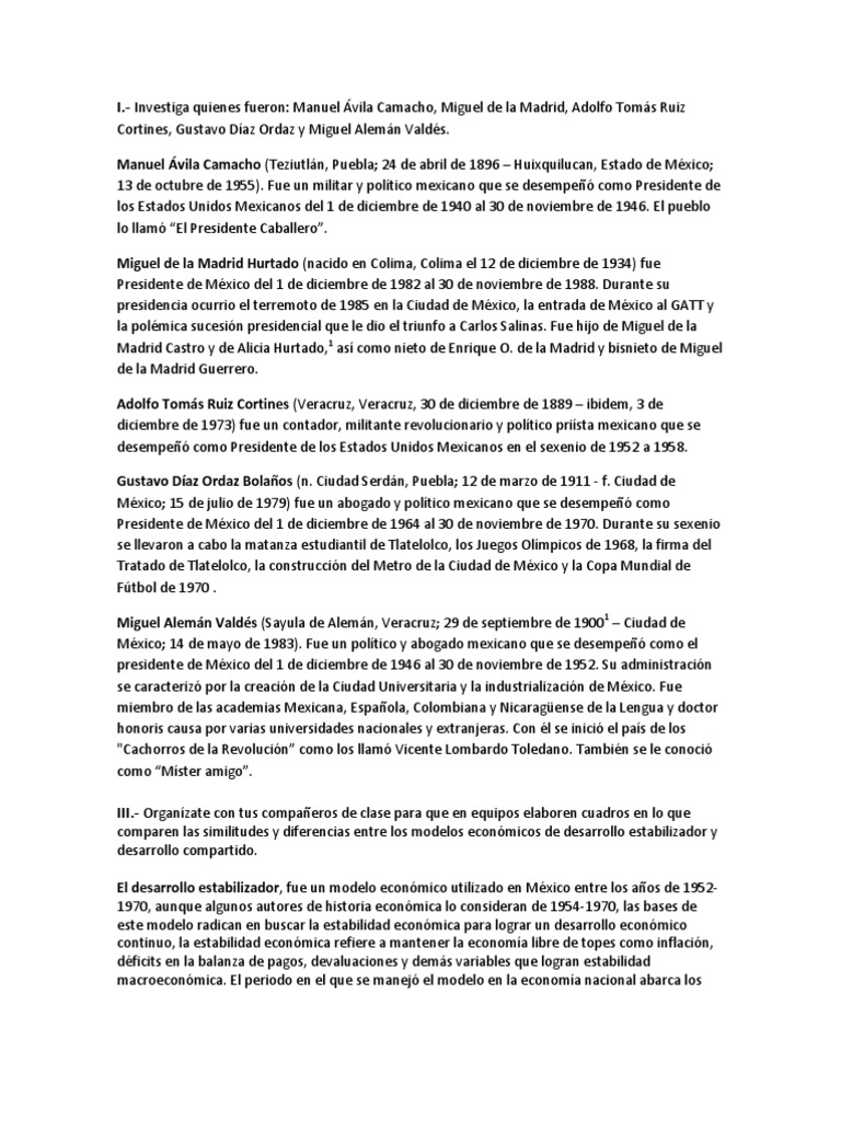 Manuel Ávila Camacho: Biografía y Logros | PDF | México | Gobierno
