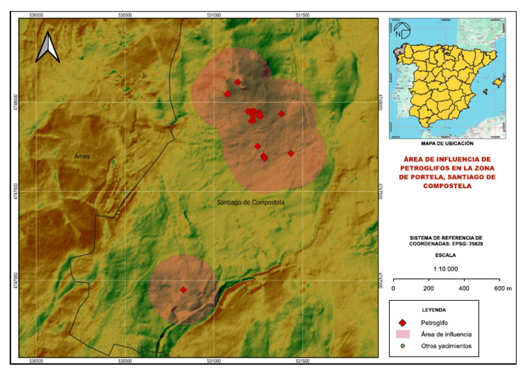 Mapa - Area de Influencia Petrogligos Santiago | PDF