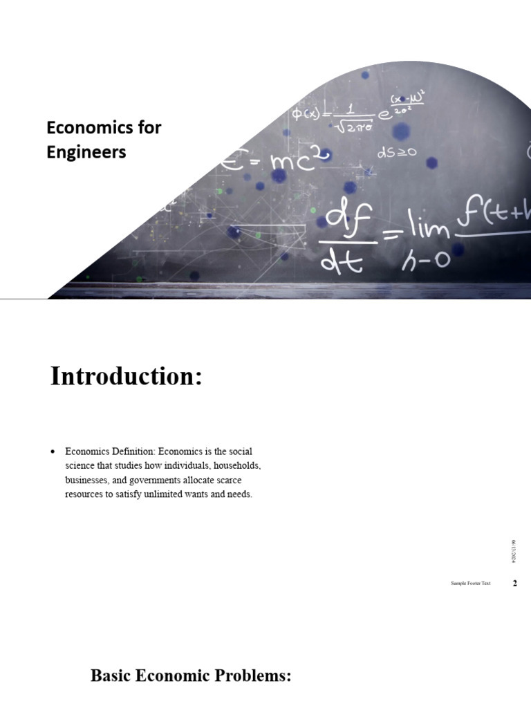 Economics For Engineers | PDF | Demand | Utility