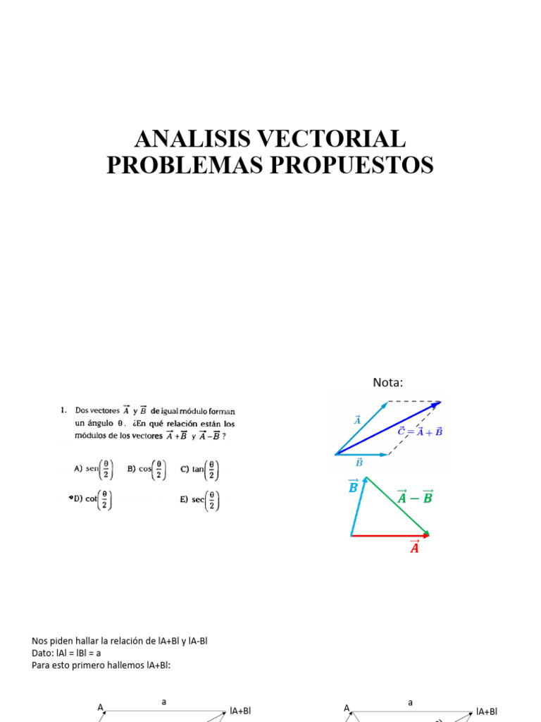 Analisis Vectorial | PDF | Vector Euclidiano | Álgebra lineal