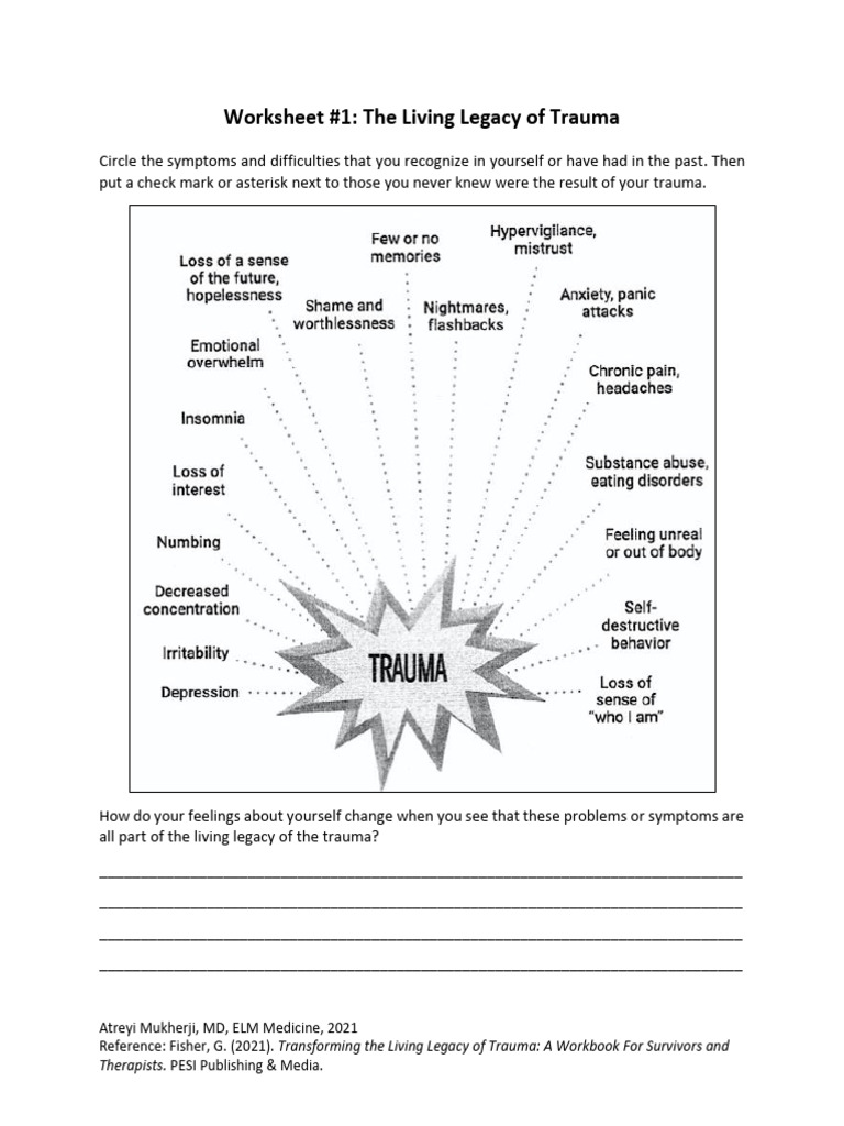 Trauma Protocol Handout | PDF | Psychological Trauma | Feeling