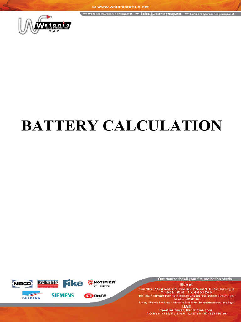Battery Submittal | PDF