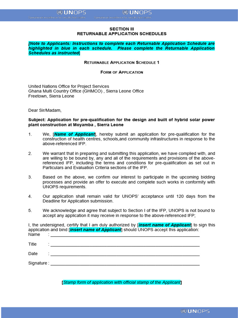 PQ-2022-43908 Section III Returnable Application Shedules | PDF | Joint Venture | Balance Sheet