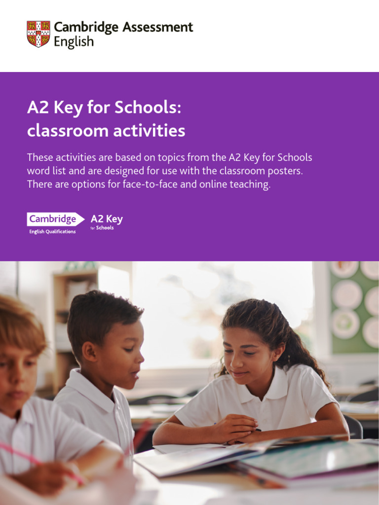 A2 Key For Schools Activities | PDF | Word | Vocabulary