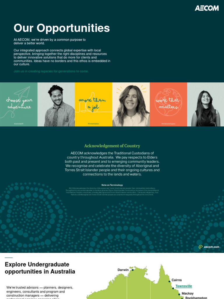 AECOM AU 2023 2024 Job - Opportunities | PDF | Engineering | Transport