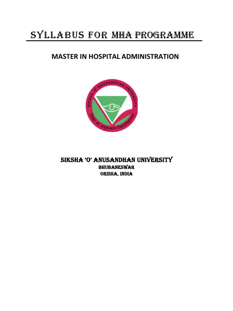 MHA Programme Syllabus Overview | PDF | Epidemiology | Communication