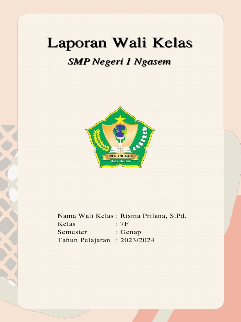 Laporan Wali Kelas 7F Fix | PDF