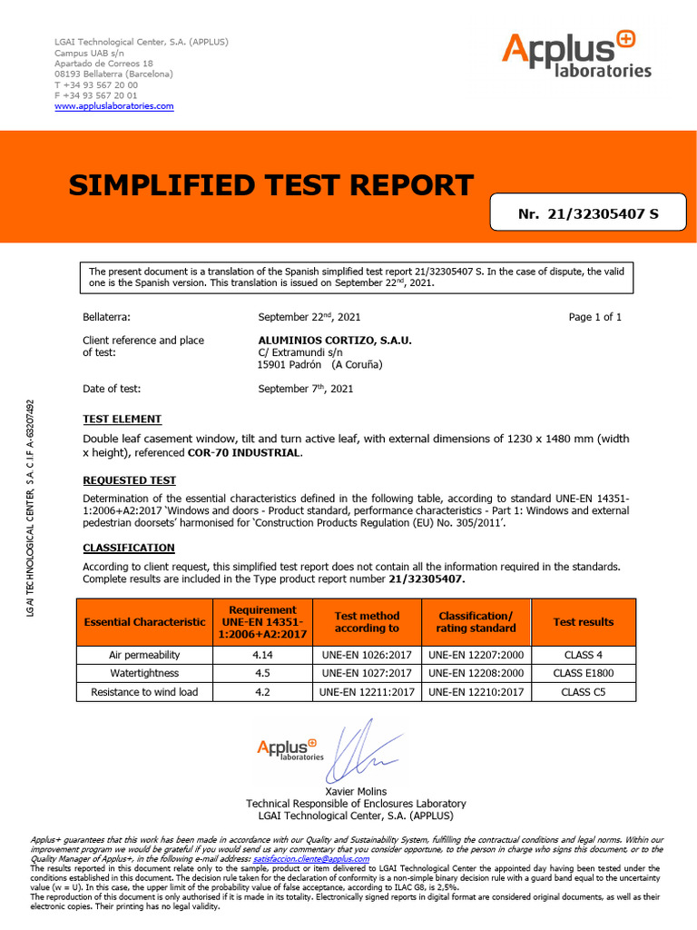 1 - Cortizo (COR-70 INDUSTRIAL) - 21-32305407-S (EN) | PDF