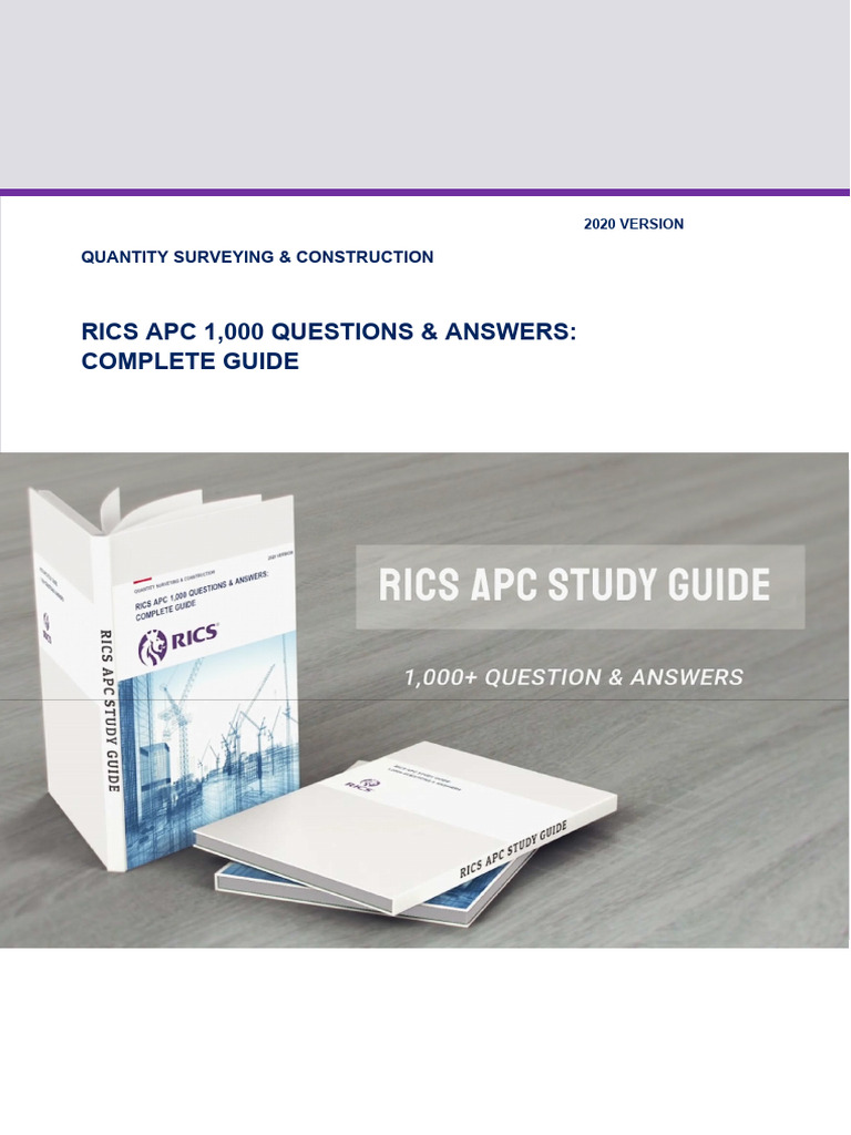 Rics Apc Study Guide - Quantity Surveying | PDF | Debt | Equity (Finance)