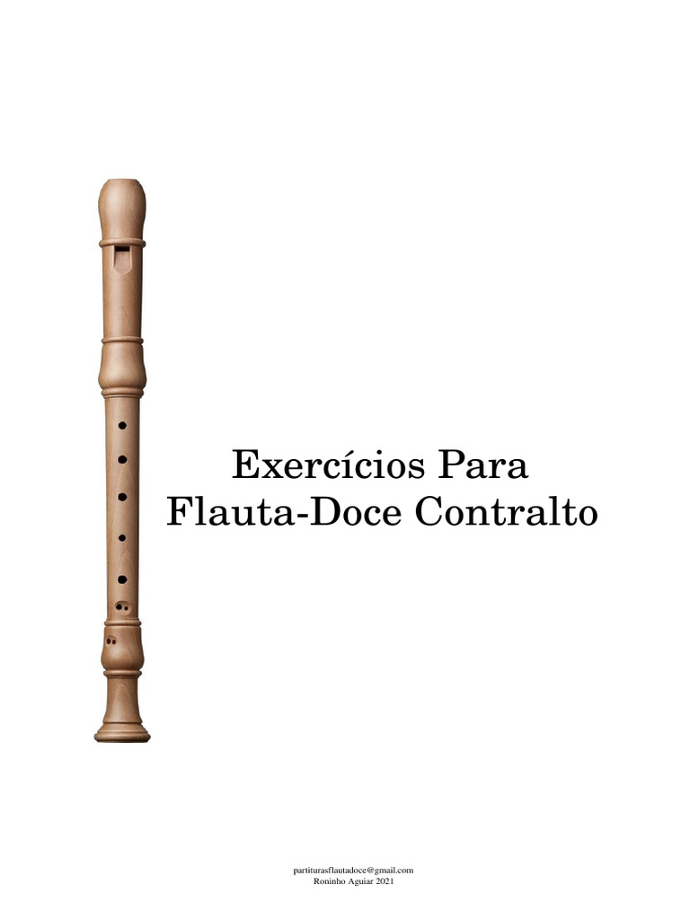 Exercicios para Flauta Doce Contralt | PDF | Singing | Vocal Music