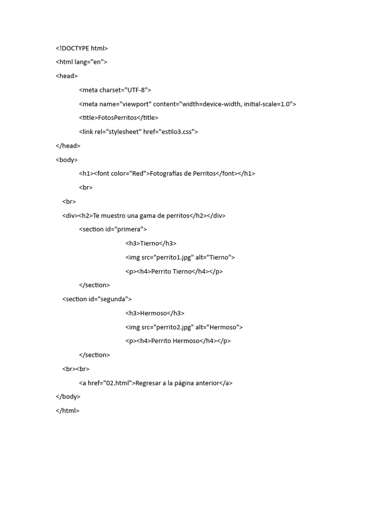 Ejemplos de Codigos HTML y CSS | PDF | Gatos | Animales y humanos