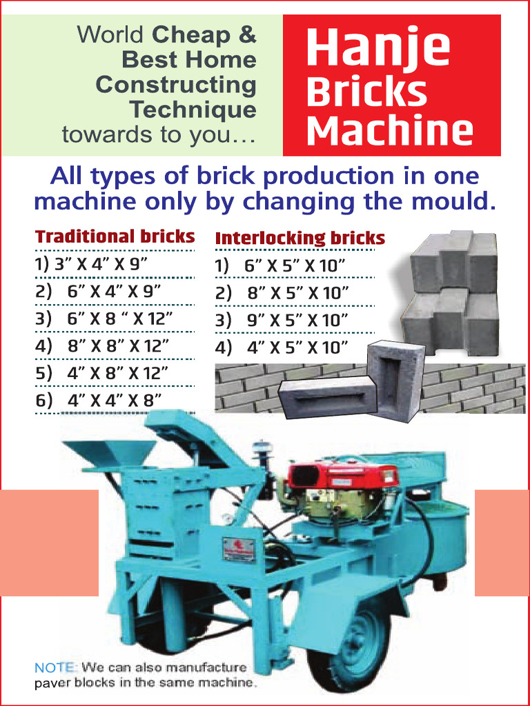 Single Brick Making Machine | PDF