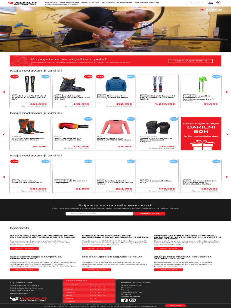Koala - SKI Boot Lab Specializirana Trgovina Športne Opreme | PDF
