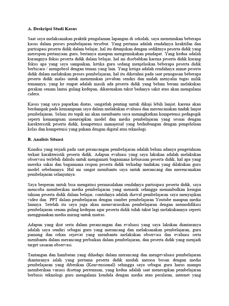 CONTOH STUDY KASUS | PDF