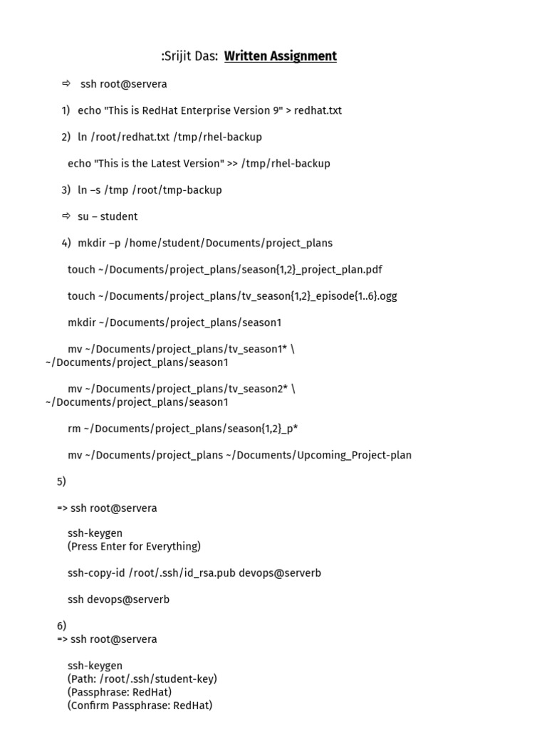 Ganpat Uni Assigment Solved Srijit-Das | PDF | Secure Shell | Unix