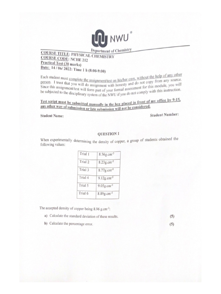 Practical Test Memo | PDF