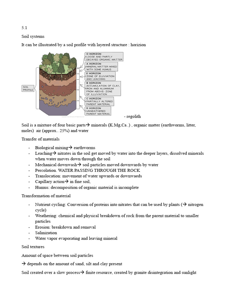 ESS Topic 5 | PDF | Soil | Water