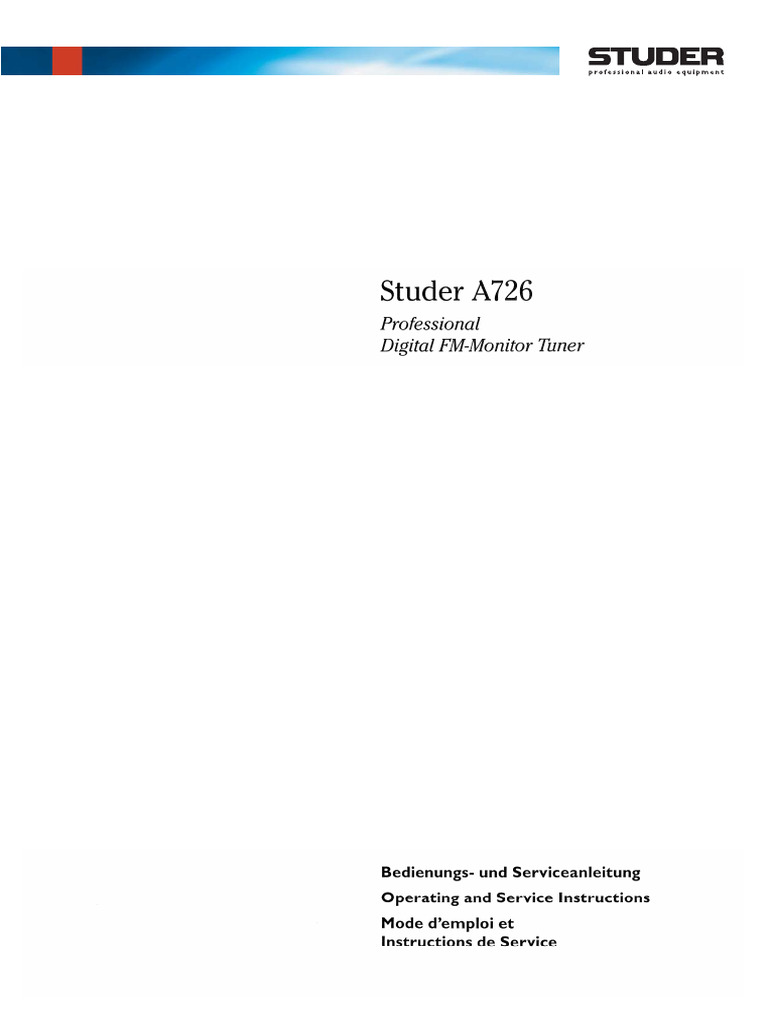 A726 Op Serv | PDF