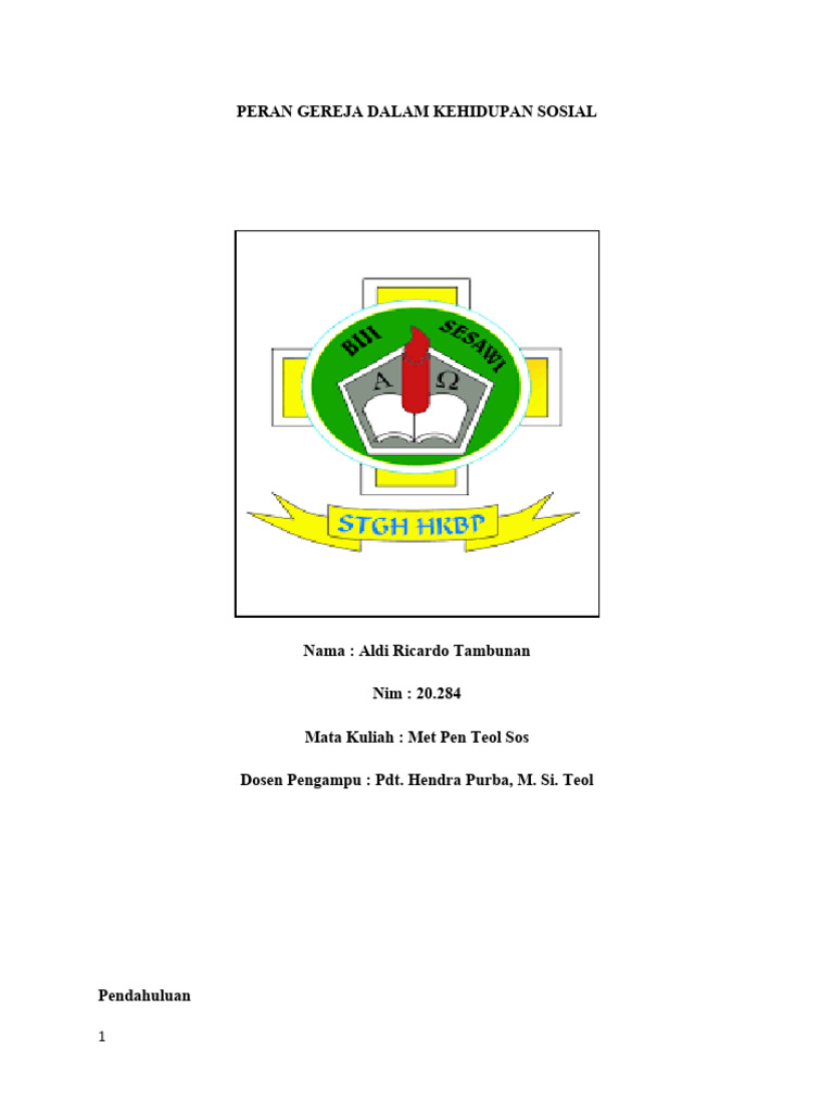 UAS - Aldi R Tambunan MetpenTeolSos | PDF