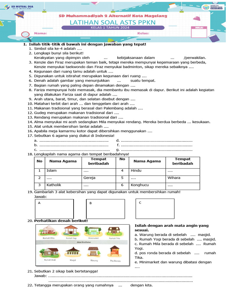 Latihan Soal ASTS PPKN | PDF