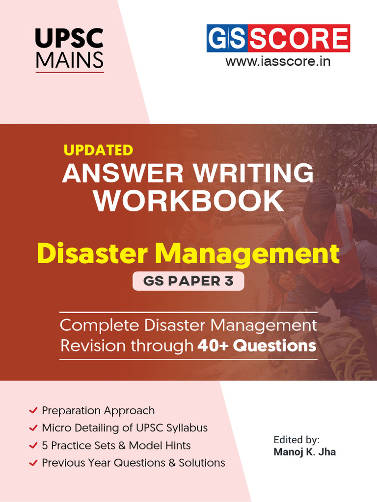 UPSC Disaster Management Workbook Guide | PDF | Tsunami | Natural Disasters