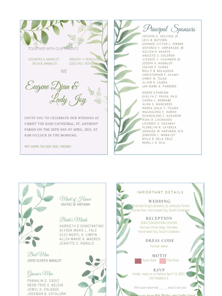 Lady Invitation | PDF