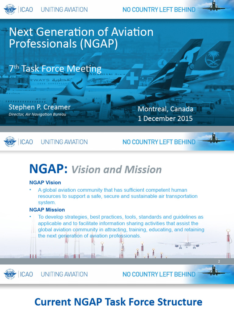 ICAO Presentation To Task Force | PDF | Aviation