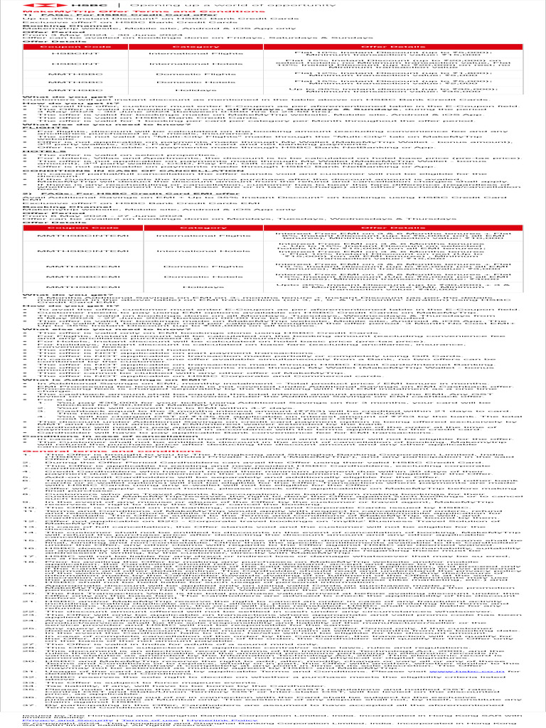 MMT TNC | Download Free PDF | Credit Card | Fee