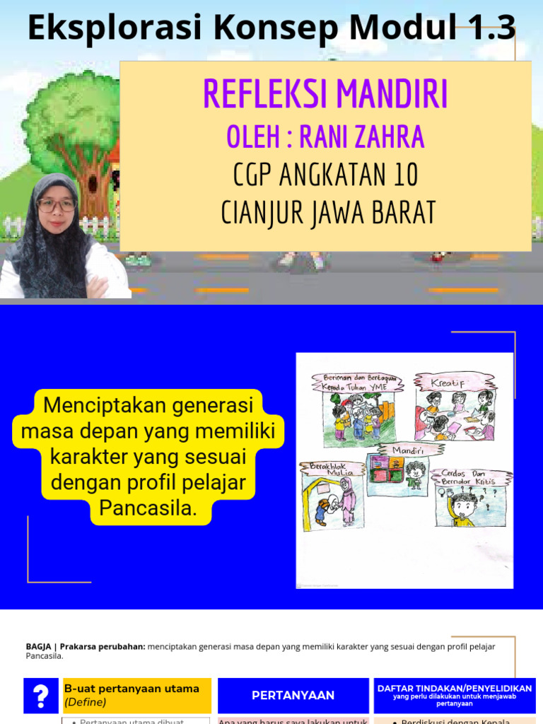 Eksplorasi Konsep Modul 1.3 Refleksi Mandiri | PDF | Karier & Perkembangan | Pengembangan Diri