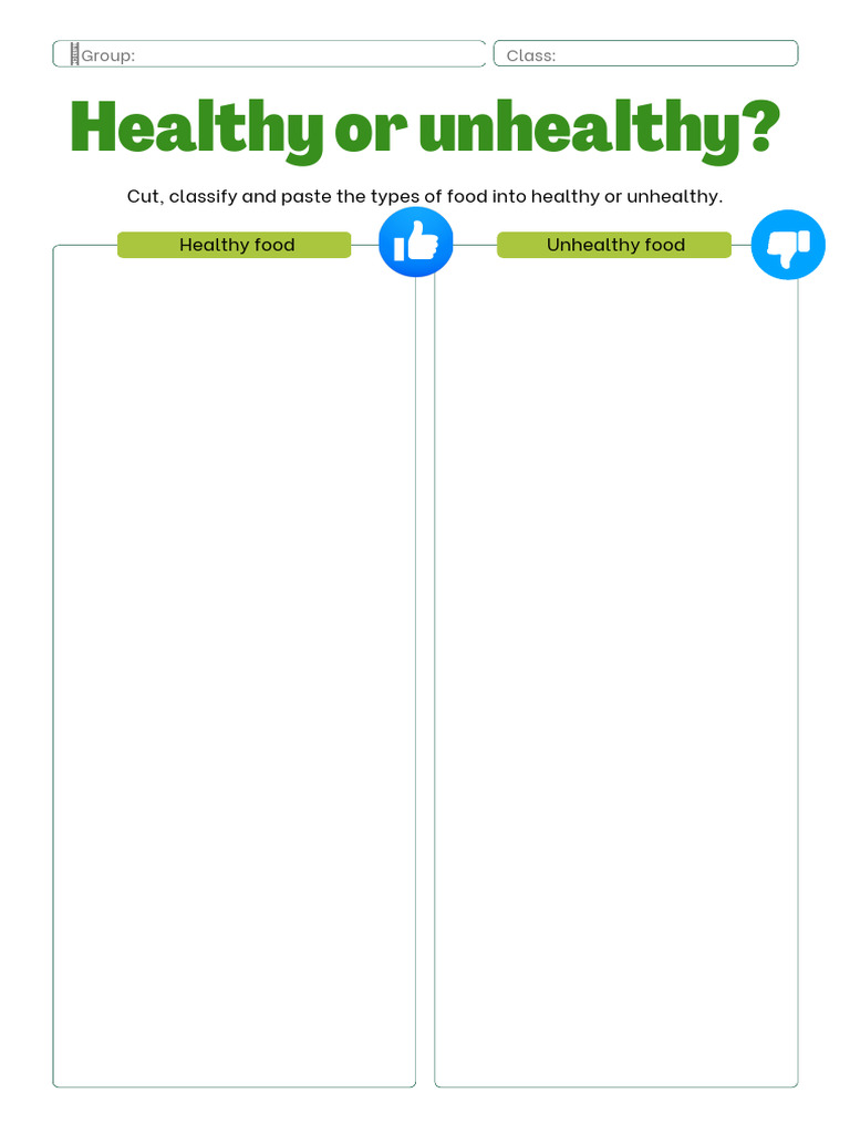 Classifying Healthy vs Unhealthy Foods | PDF
