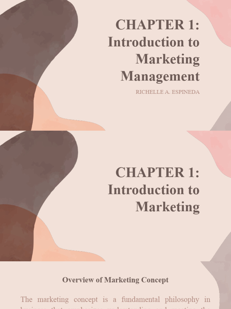 CHAP1&2 Agrib10 Marketing Management | PDF | Marketing | Marketing Strategy