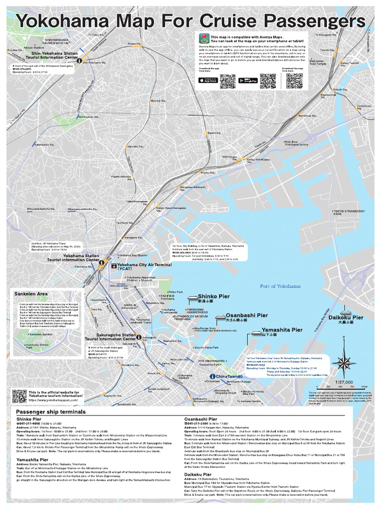 Yokohama Map For Cruise Passengers | PDF