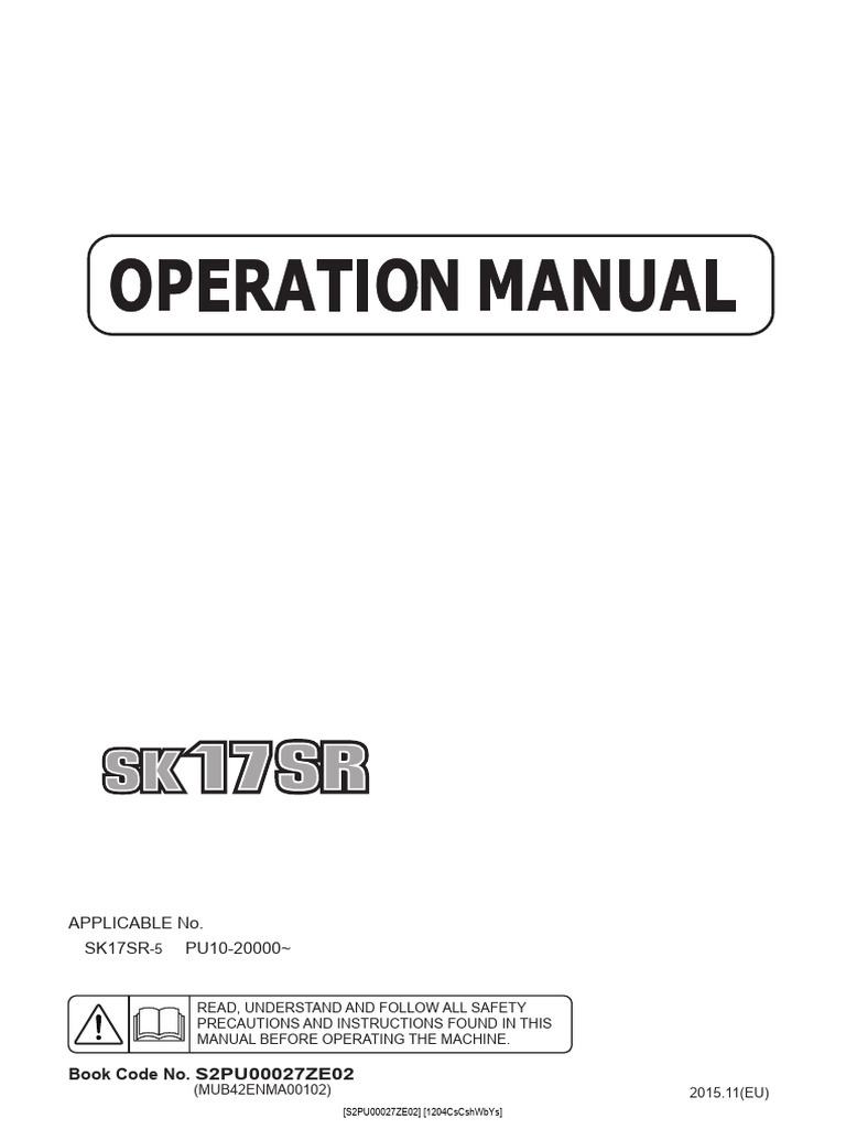 SK 17 SR | PDF | Machines | Electromagnetic Compatibility