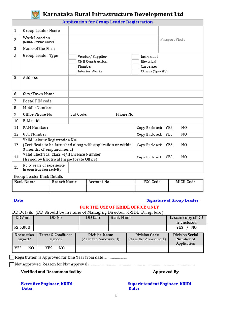 Group Leader Application Ver-3 | PDF