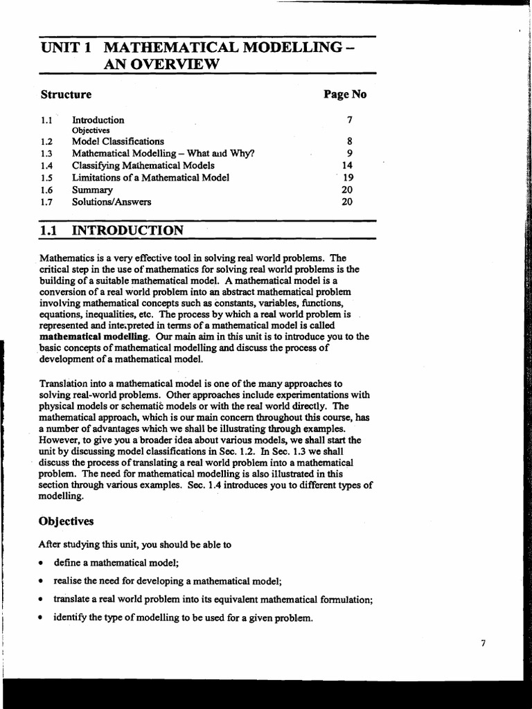 Block 1 | PDF | Conceptual Model | Mathematical Model