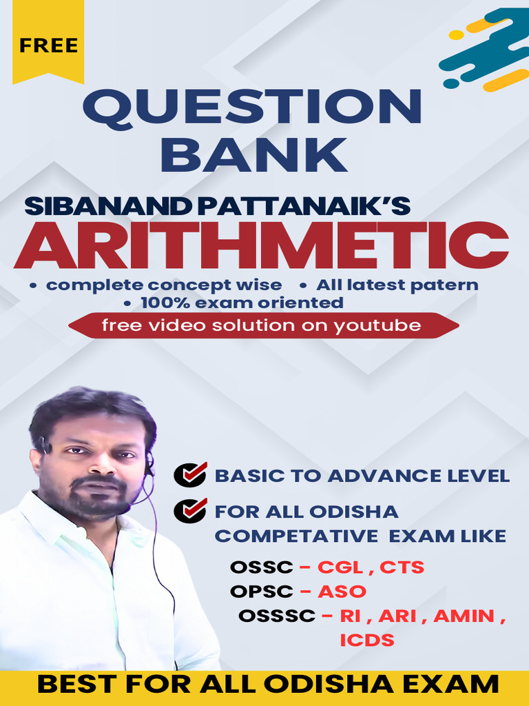 Arithmetic Question Bank (Sibanand Pattanaik) | PDF | Percentage | Taxes