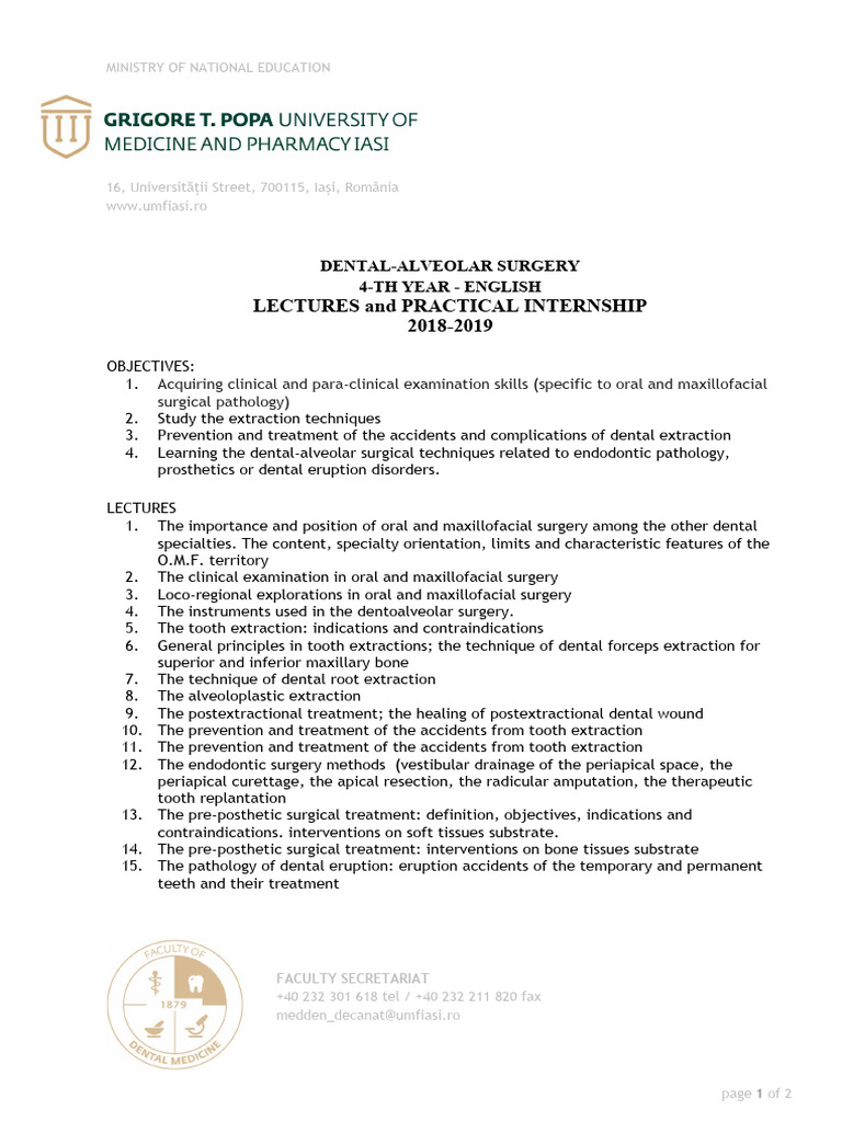 Chirurgie Dento-Alveolara | PDF | Dentistry | Surgery