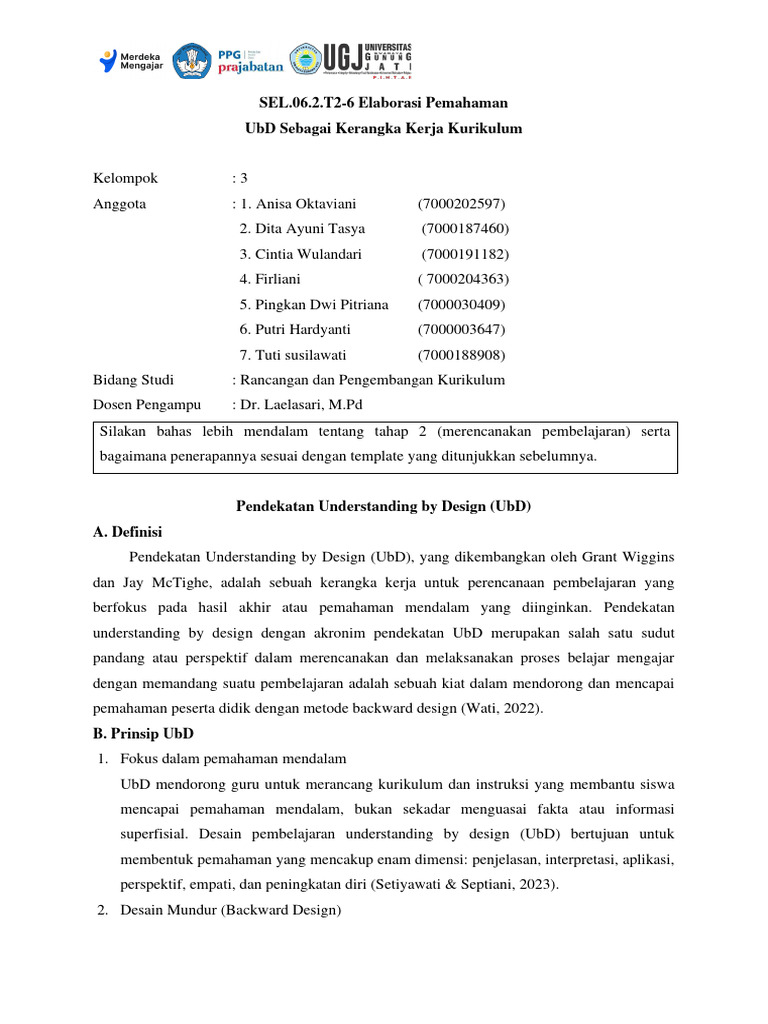 Topik 2 (Elaborasi Pemahaman) | PDF