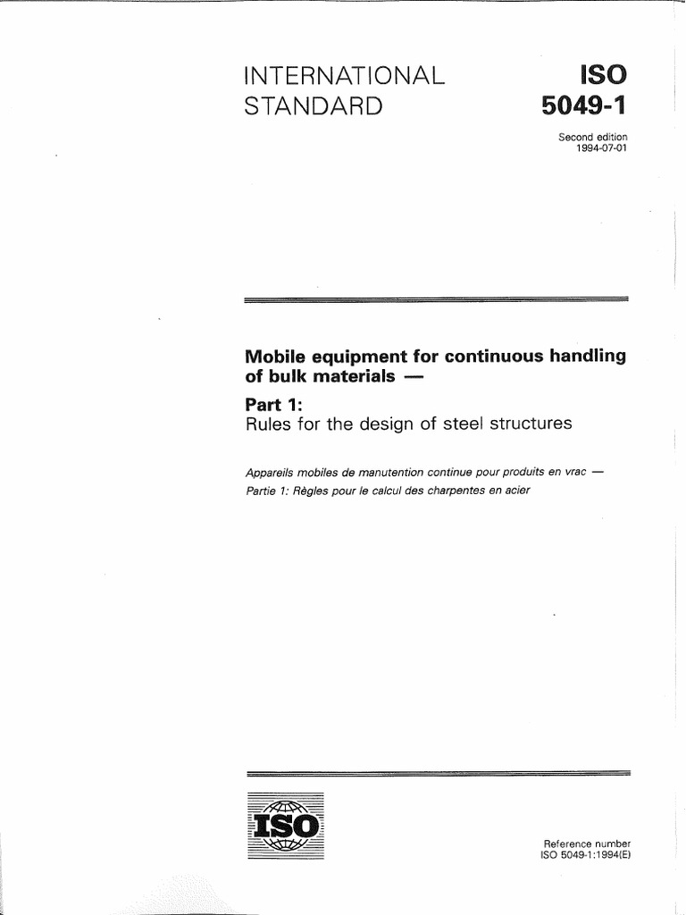 Iso 5049-1 1994 | PDF