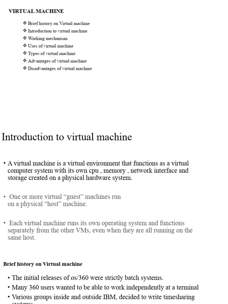 Virtual Machine | PDF | Virtual Machine | Virtualization