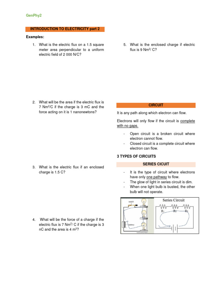 4 Genphy2 | PDF | Series And Parallel Circuits | Electrical Network