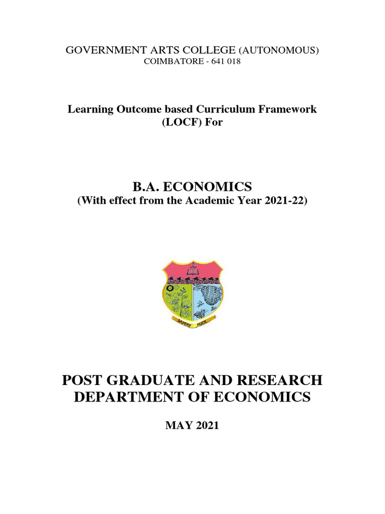 Economics Ug Locf | Download Free PDF | Economics | Monopoly